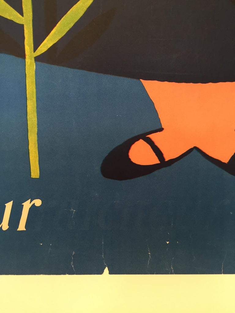 Original Vintage 1950s Advertising Poster for Dairy Product, 'Danone ...