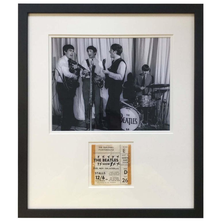 Original Vintage 1963 Beatles Concert Ticket For Sale at 1stDibs