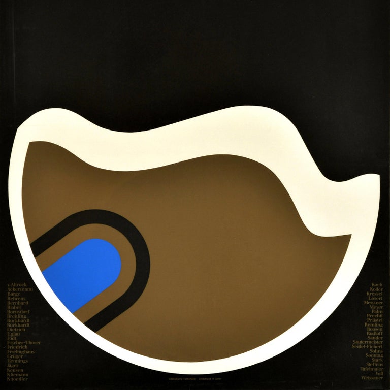 Original Vintage Advertising Poster New German Graphics Exhibition ...