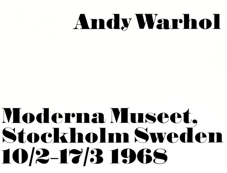 Original Vintage Andy Warhol Exhibition Poster World Famous For 15 ...