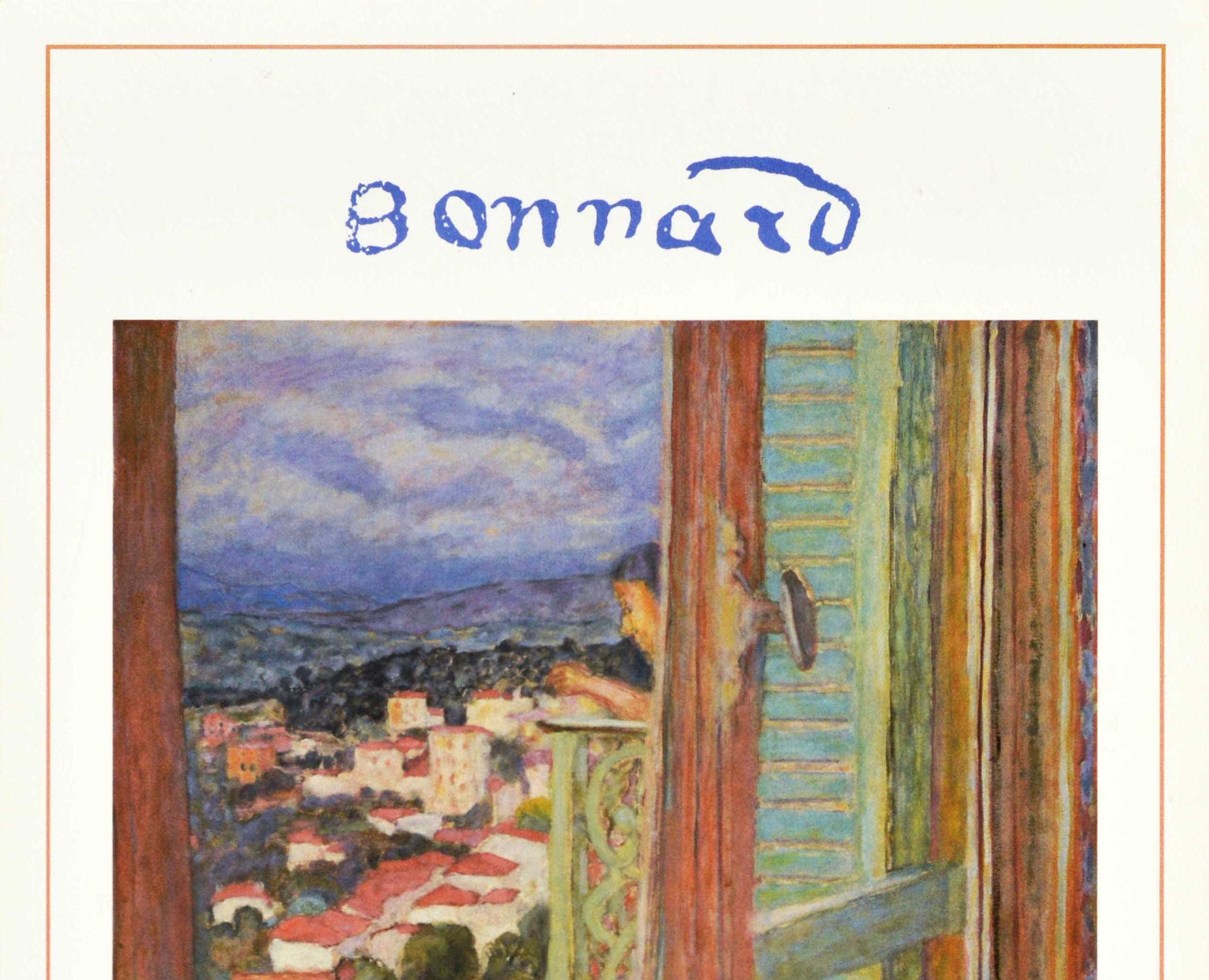 Original Vintage Art Exhibition Poster The Window Pierre Bonnard Tate ...