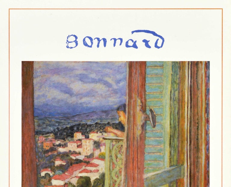 Original Vintage Art Exhibition Poster The Window Pierre Bonnard Tate ...