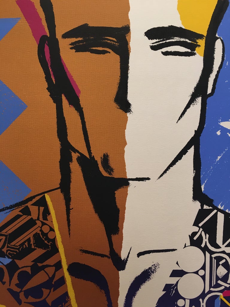 Original Vintage Bally Fashion Poster circa 1970s 'Bally Man' Linen ...
