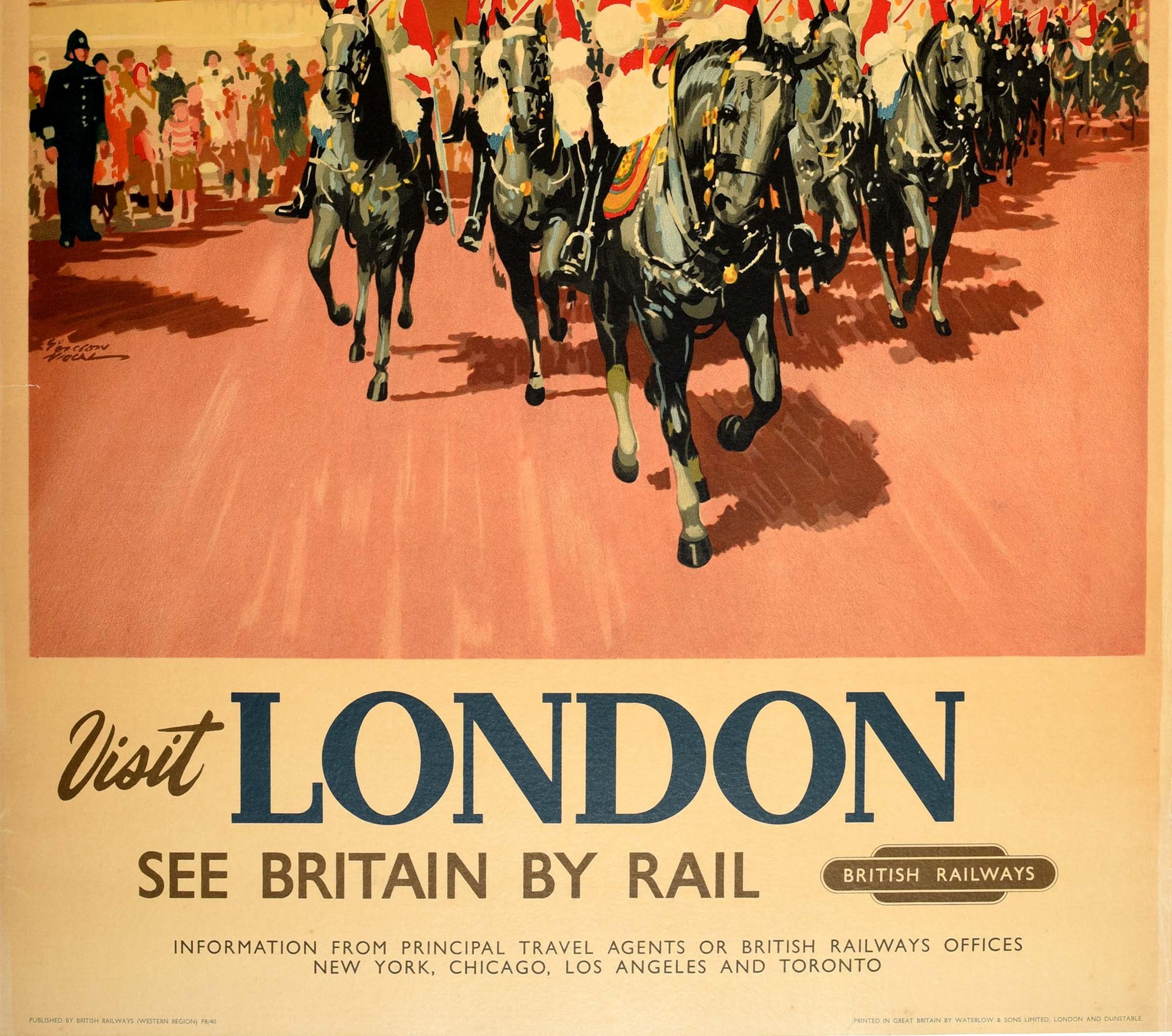 Original Vintage British Railways Travel Poster Visit London See ...