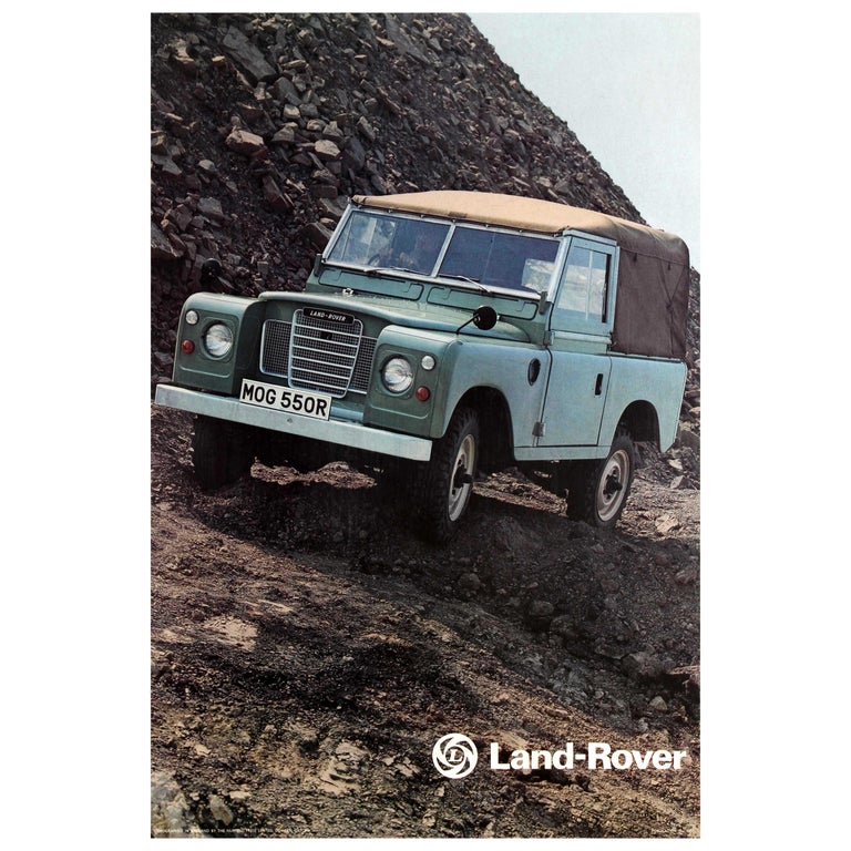 Original Vintage Car Advertising Poster British Leyland Land Rover ...