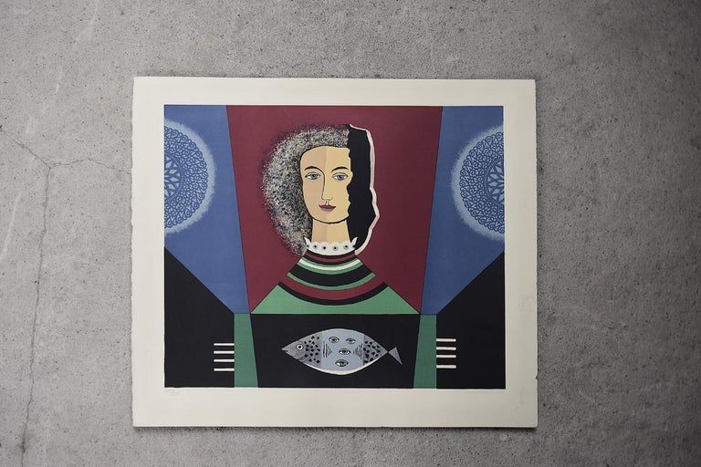 Original Vintage Color Lithograph on Van Gelder Zonen Paper by Esaias ...