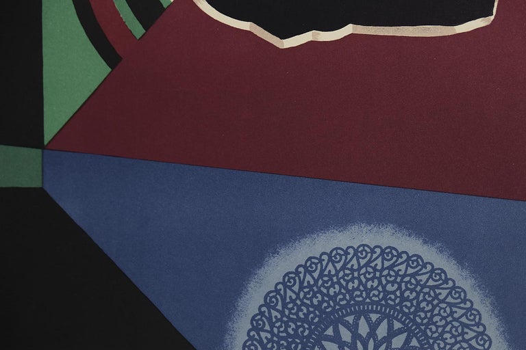 Original Vintage Color Lithograph on Van Gelder Zonen Paper by Esaias ...