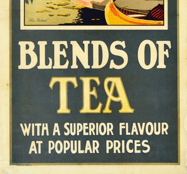 Original Vintage Drink Poster Blends Of Tea With A Superior Flavour The ...