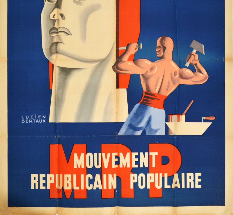Original Vintage Election Propaganda Poster Marianne Liberty MRP ...