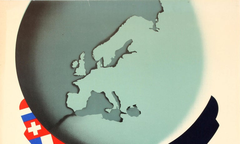 Original Vintage ERP Marshall Plan Poster - Europe Work Together Strong ...