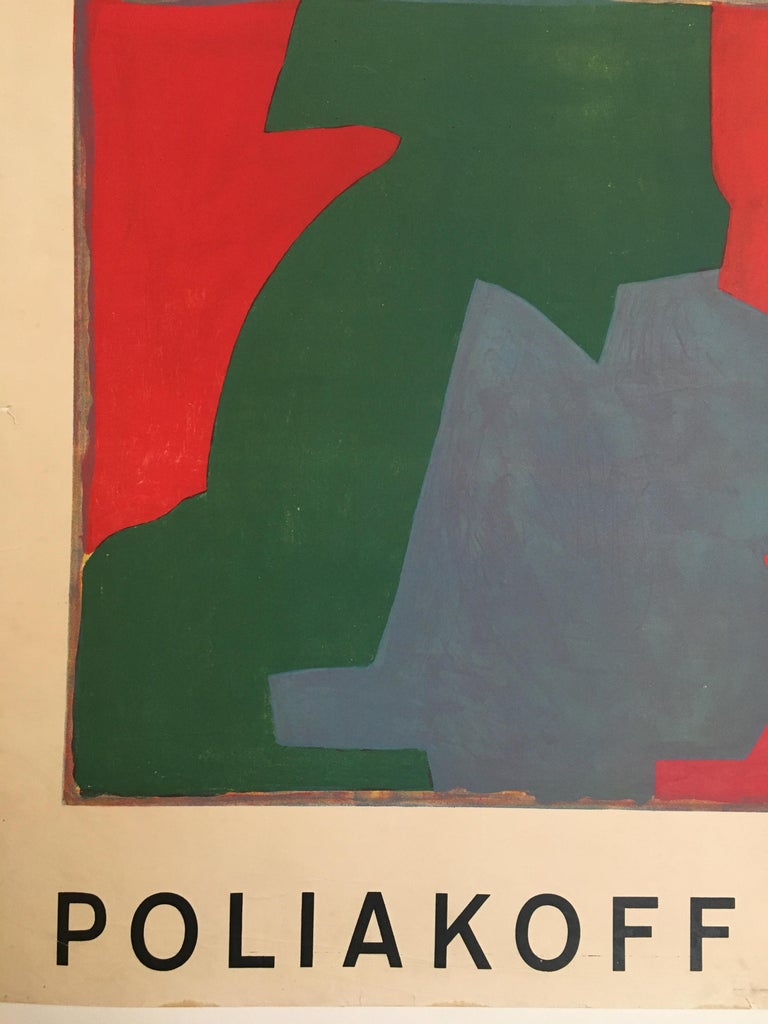 Original Vintage Exhibition Poster by Serge Poliakoff 1965 Modernist ...