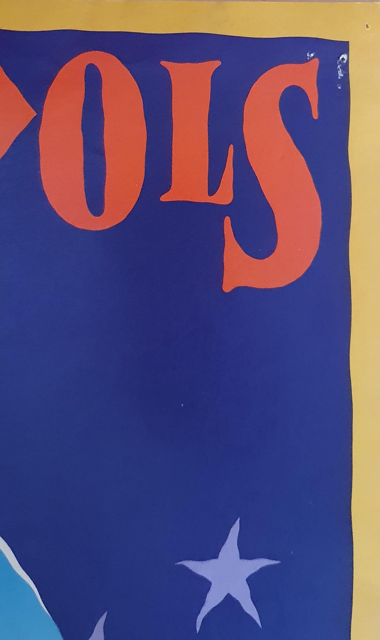 Original vintage "Festival of Fools" poster 1970s at 1stDibs