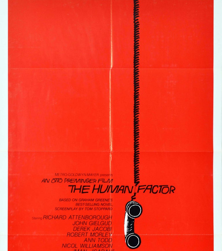 Original Vintage Film Poster The Human Factor Graham Greene Otto ...