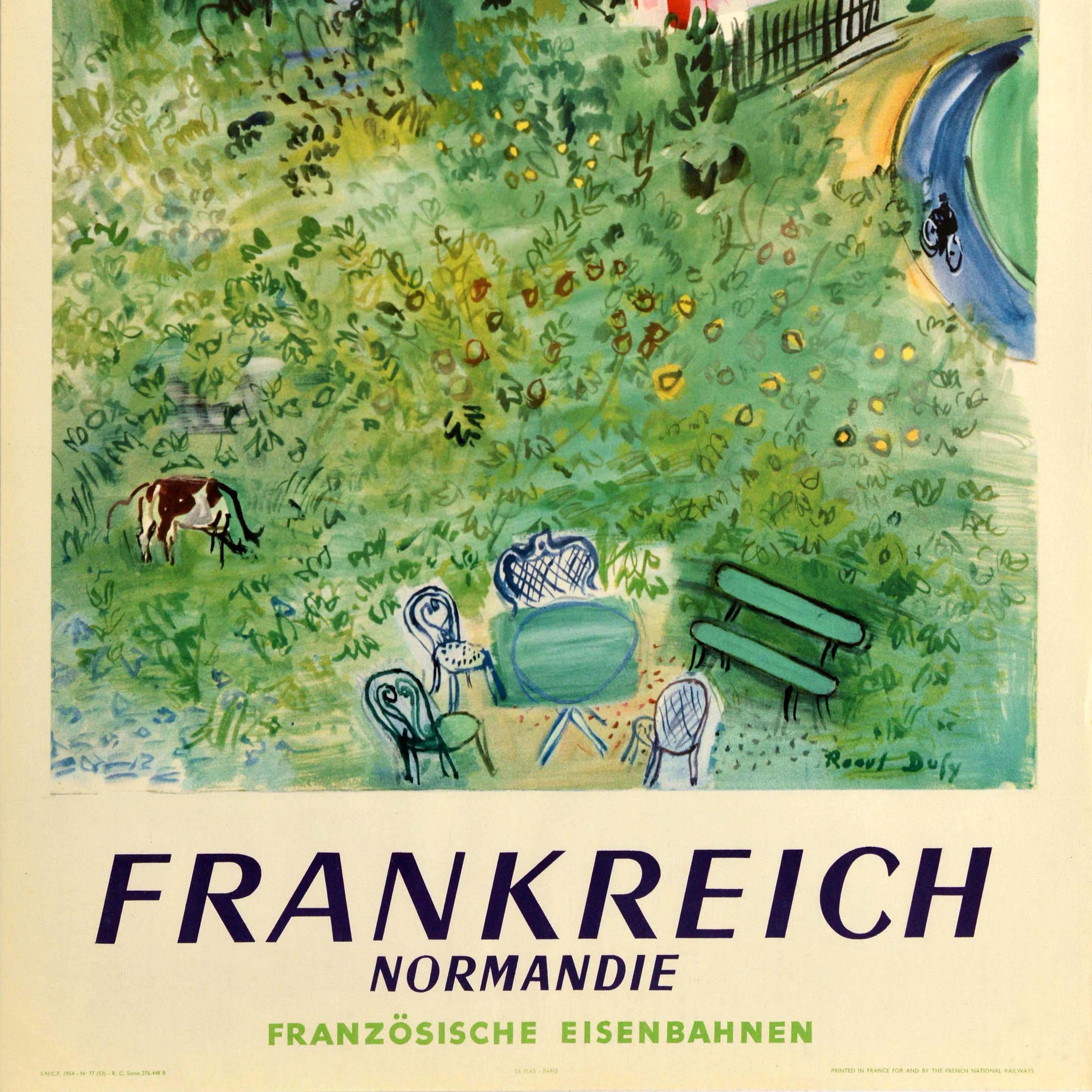 Original Vintage French Railways Travel Poster Normandie Normandy ...
