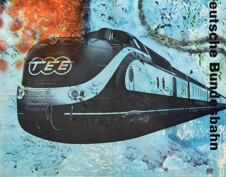 Original Vintage German Railway Poster Deutsche Bundesbahn Cave ...