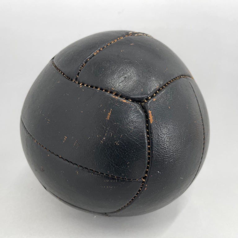 Original Vintage Heavy Leather Training Ball with Beautiful Patina, the ...