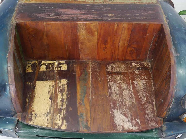 Original Vintage Hindustan Ambassador Car Taxi Bench For Sale at 1stDibs