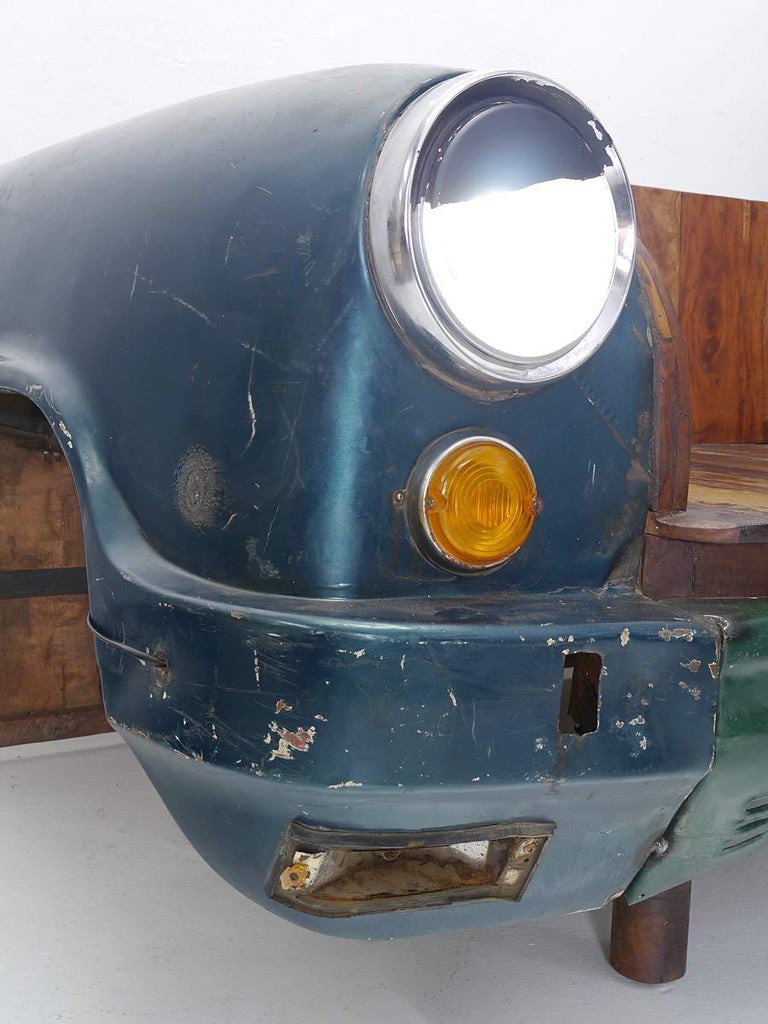 Original Vintage Hindustan Ambassador Car Taxi Bench For Sale at 1stDibs