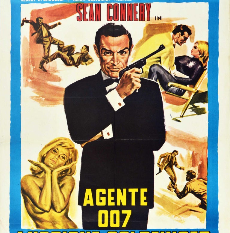 Original Vintage James Bond Film Poster Agente 007 Missione Goldfinger ...