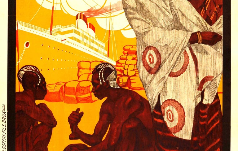 Original Vintage Journee Coloniale Poster Colonial Day Ft African ...
