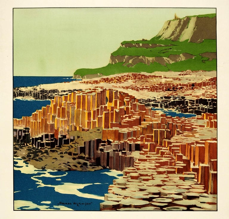 Original Vintage LMS Railway Poster The Giant's Causeway Ireland For ...