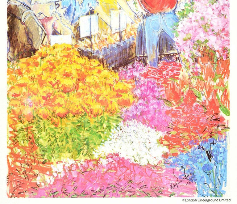 Original Vintage London Underground Poster LT Columbia Road Flower ...