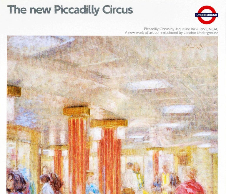 Original Vintage London Underground Poster LT New Piccadilly Circus ...