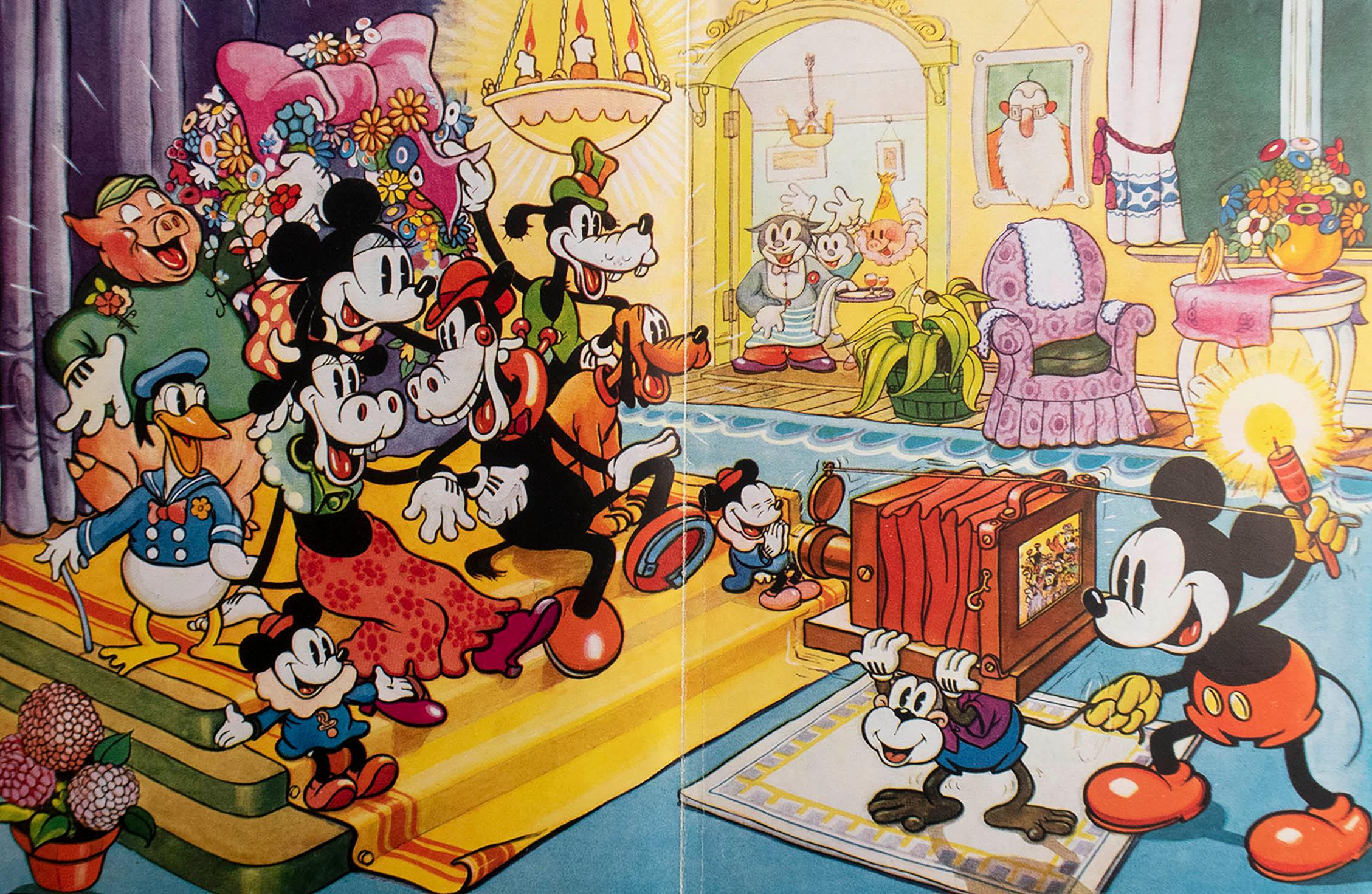 Original Vintage Mickey Mouse Print . 1930's For Sale at 1stDibs