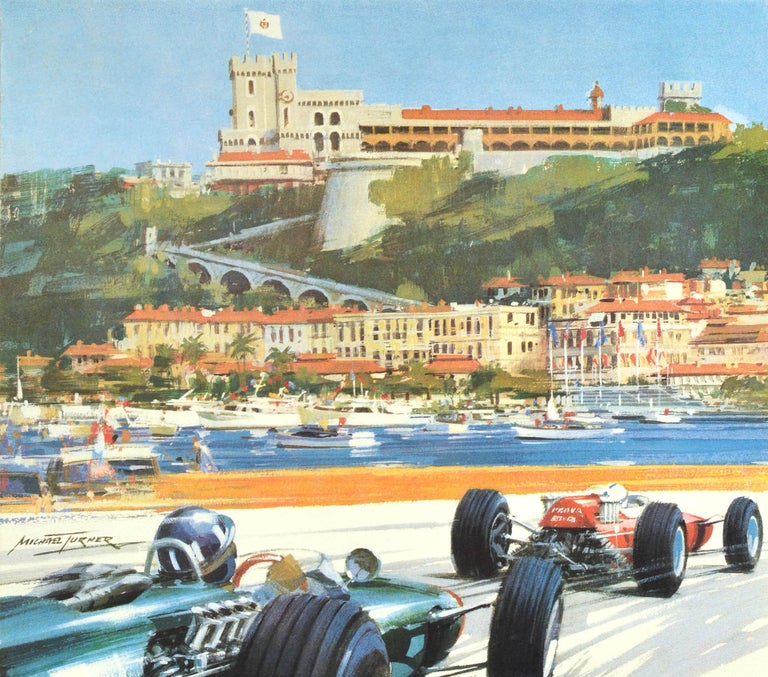 Original Vintage Motorsport Poster Monaco Grand Prix 1966 Formula One ...