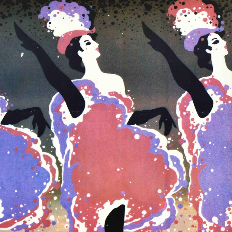 Original Vintage Movie Poster French Cancan Soviet Release Musical ...