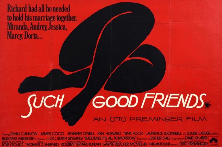 Original Vintage Movie Poster Such Good Friends Preminger Gould Saul ...