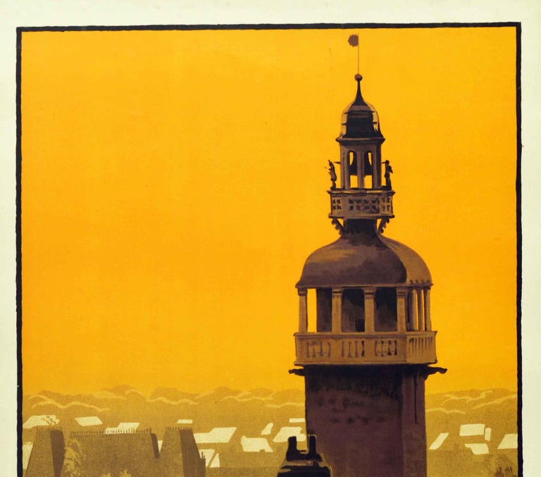 Original Vintage PLM Railway Poster Moulins Sur Allier Jacquemart Bell ...