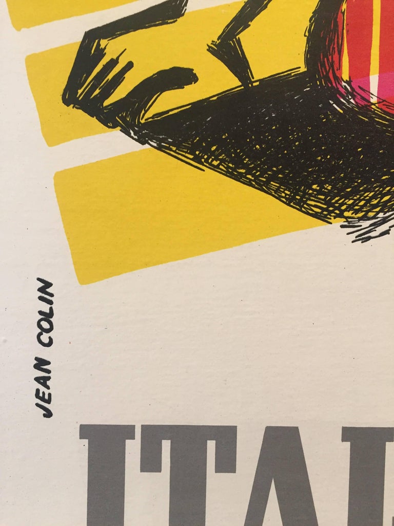 Original Vintage Poster, Travel Italy, Jean Colin Italian Line at 1stDibs
