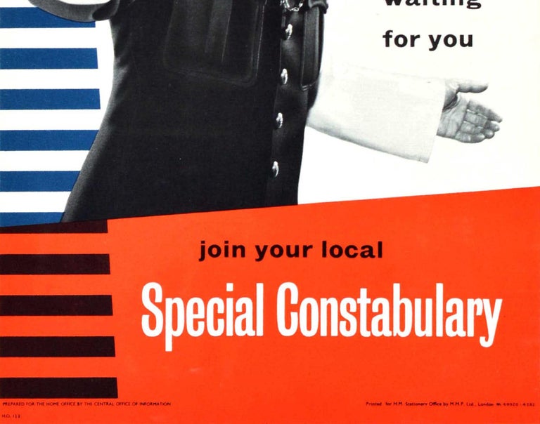 Original Vintage Poster A Special Job Waiting For You Constabulary ...