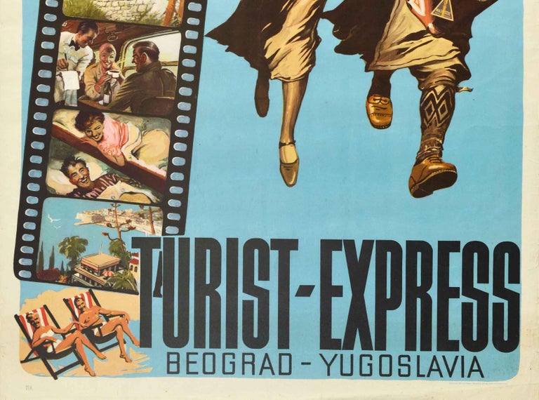 Original Vintage Poster Belgrade Yugoslavia Turist Express Holiday ...