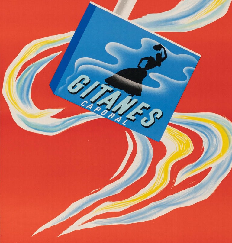 Villemot, Original Vintage Poster, Gitanes, Tobacco, France, Cigarette ...