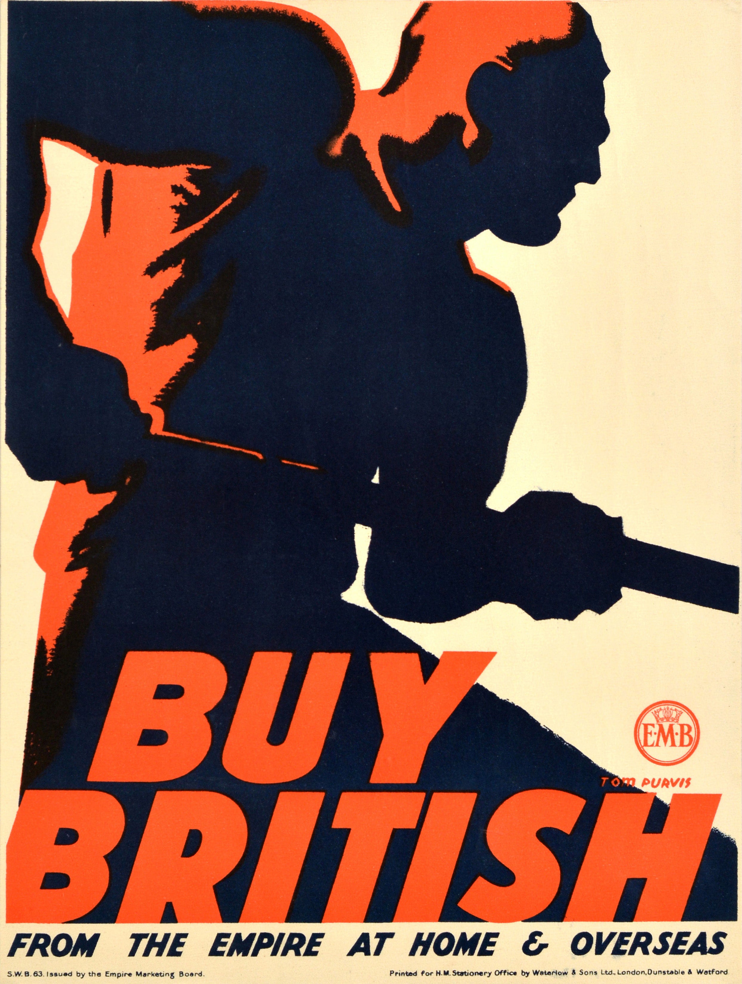 Original Vintage Poster Buy British Tom Purvis EMB Empire Marketing ...