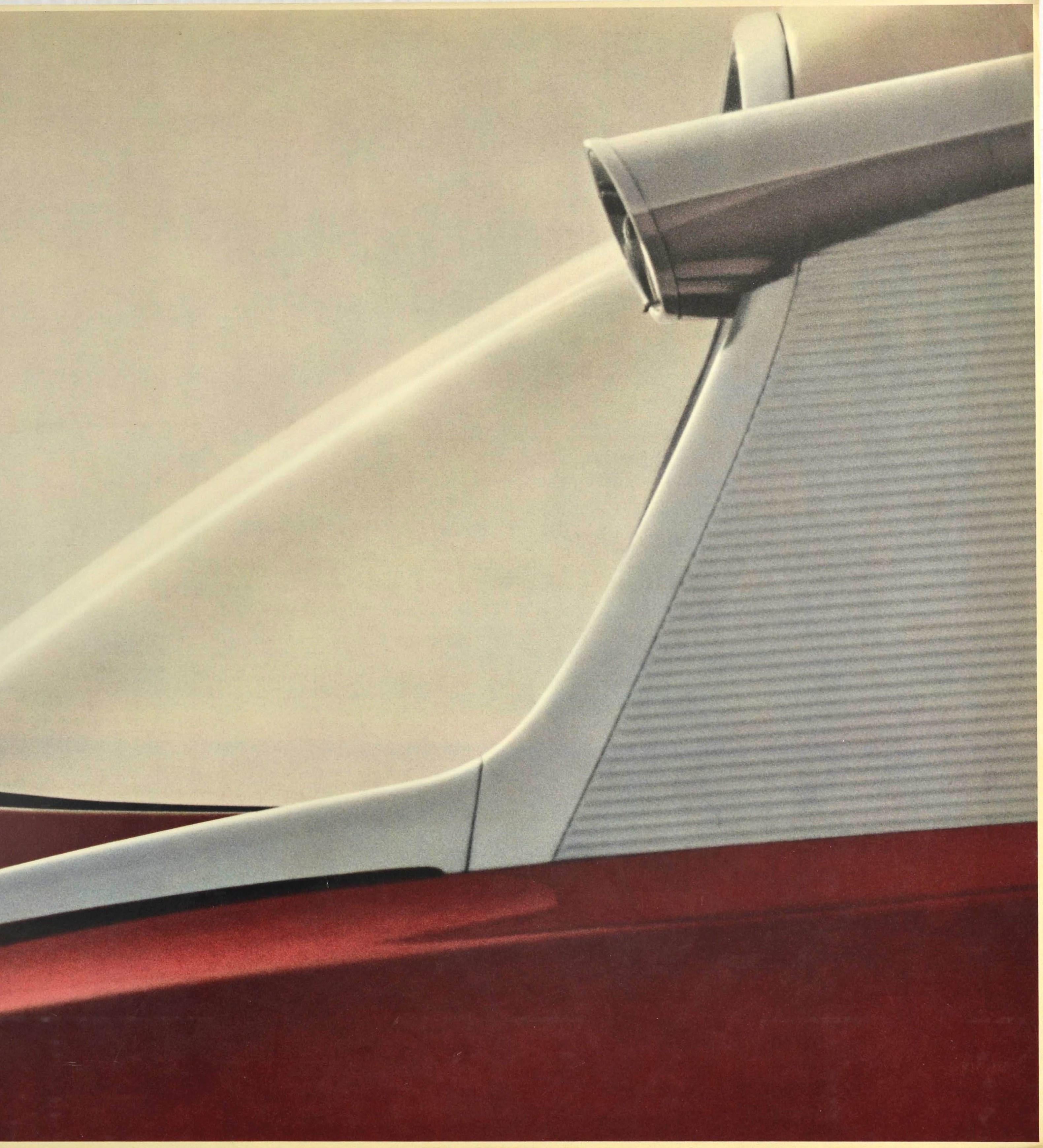 Original Vintage Poster Citroen DS Car Ad Futuristic Space Age Design ...