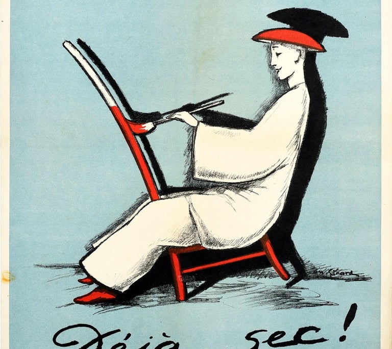 Original Vintage Poster Duco Enamel Lacquer Paint Already Dry! Deja Sec ...