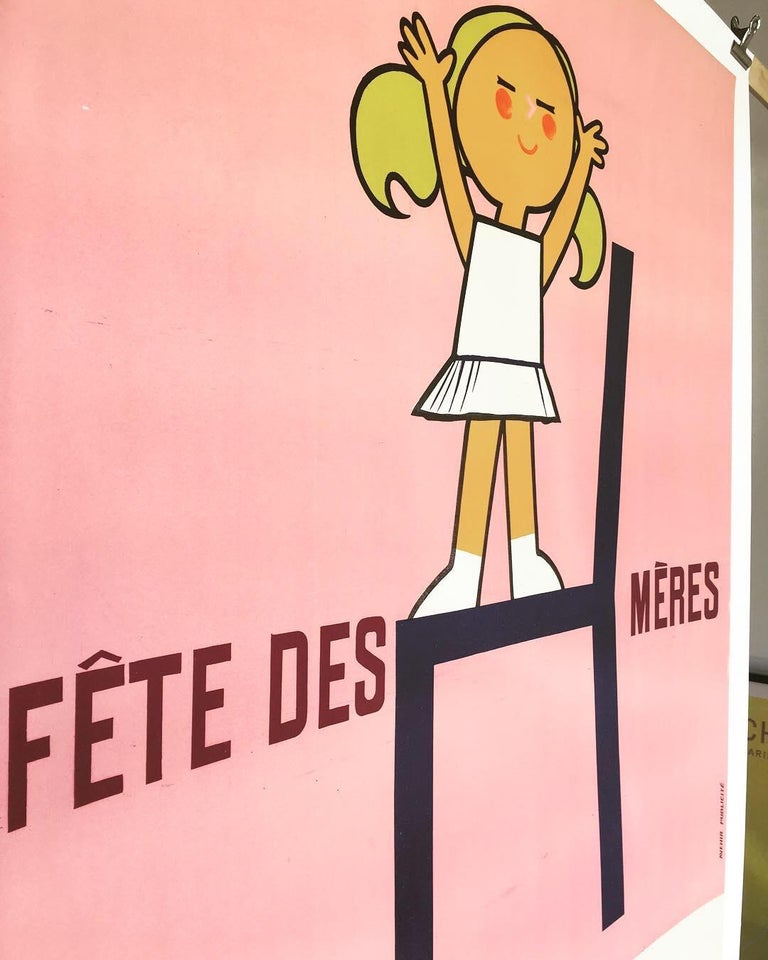 Original Vintage Poster, Fête de Mères, Advertising Mothers Day in ...