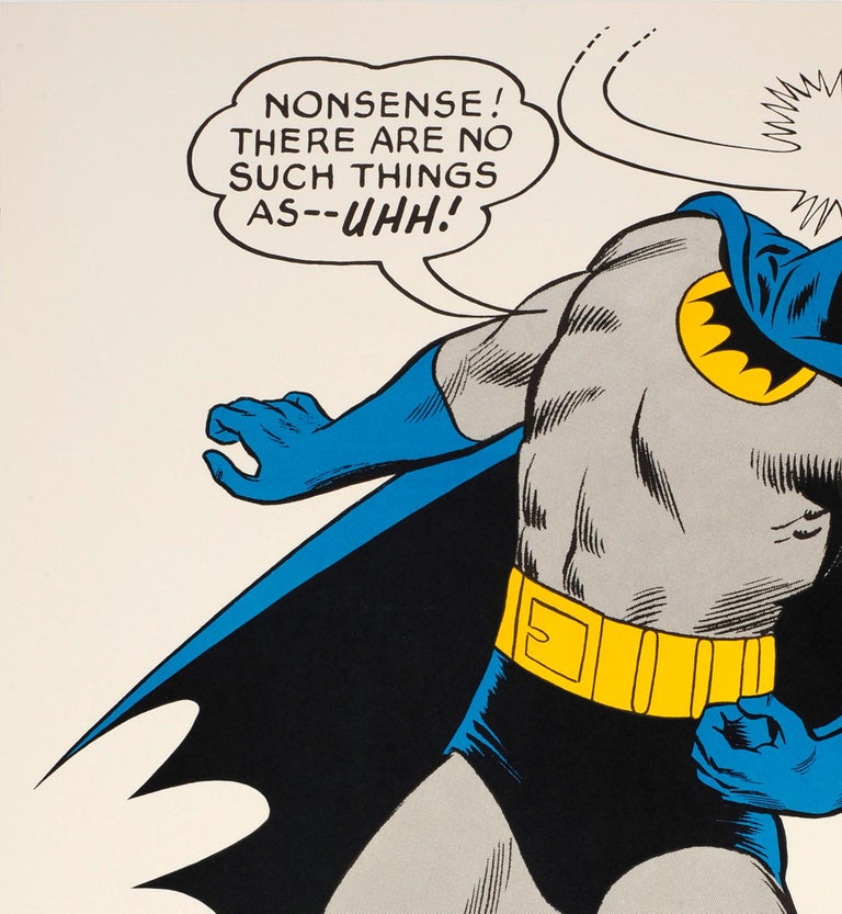 Original Vintage Cartoon Batman Poster für den ikonischen Comic ...