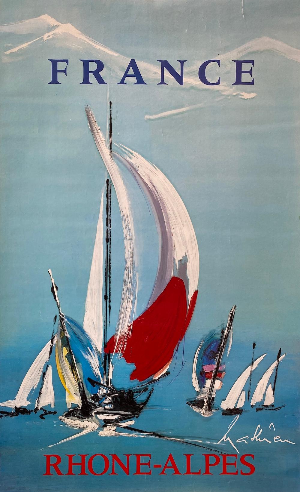 Original Vintage Poster 'France' by Mathieu Georges For Sale at 1stDibs