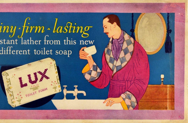 Original Vintage Poster Lux Toilet Soap Wellness Advertising Art ...