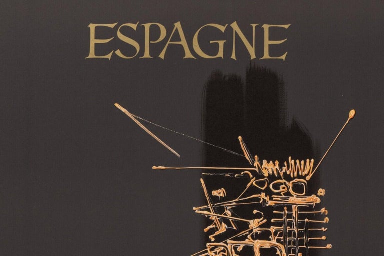 Georges Mathieu, Original Vintage Airline Poster, Air France, Spain ...