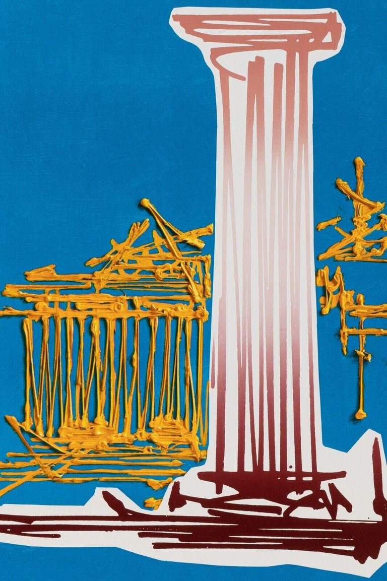 Georges Mathieu, Original Vintage Airline Poster, Air France Greece ...