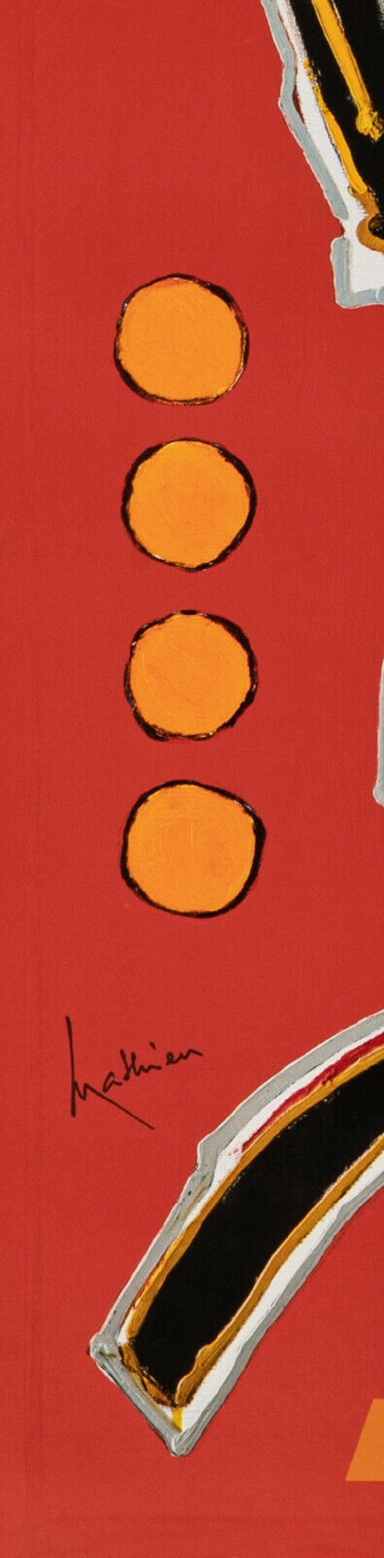 Georges Mathieu, Original Vintage Airline Poster, Air France, Mexico ...