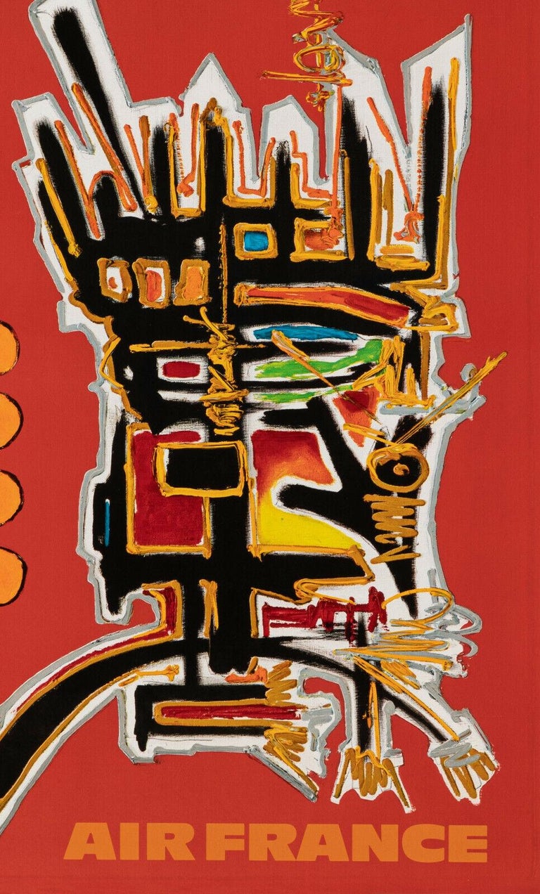 Georges Mathieu, Original Vintage Airline Poster, Air France, Mexico ...