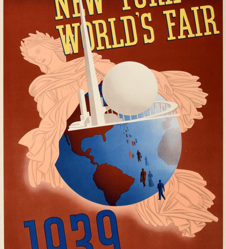 Original Vintage Poster New York World's Fair 1939 Libertas Roman ...