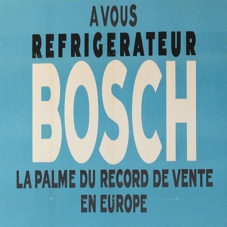 Original Vintage Poster-Paul Colin-bosch-refrigerator-home Appliance ...