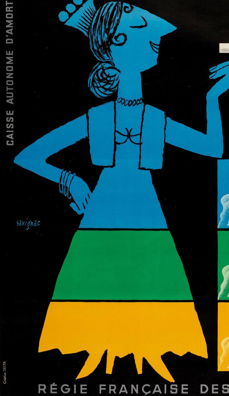 Original Vintage Poster-Raymond Savignac-Gitanes-Tabaco-French, 1953 ...